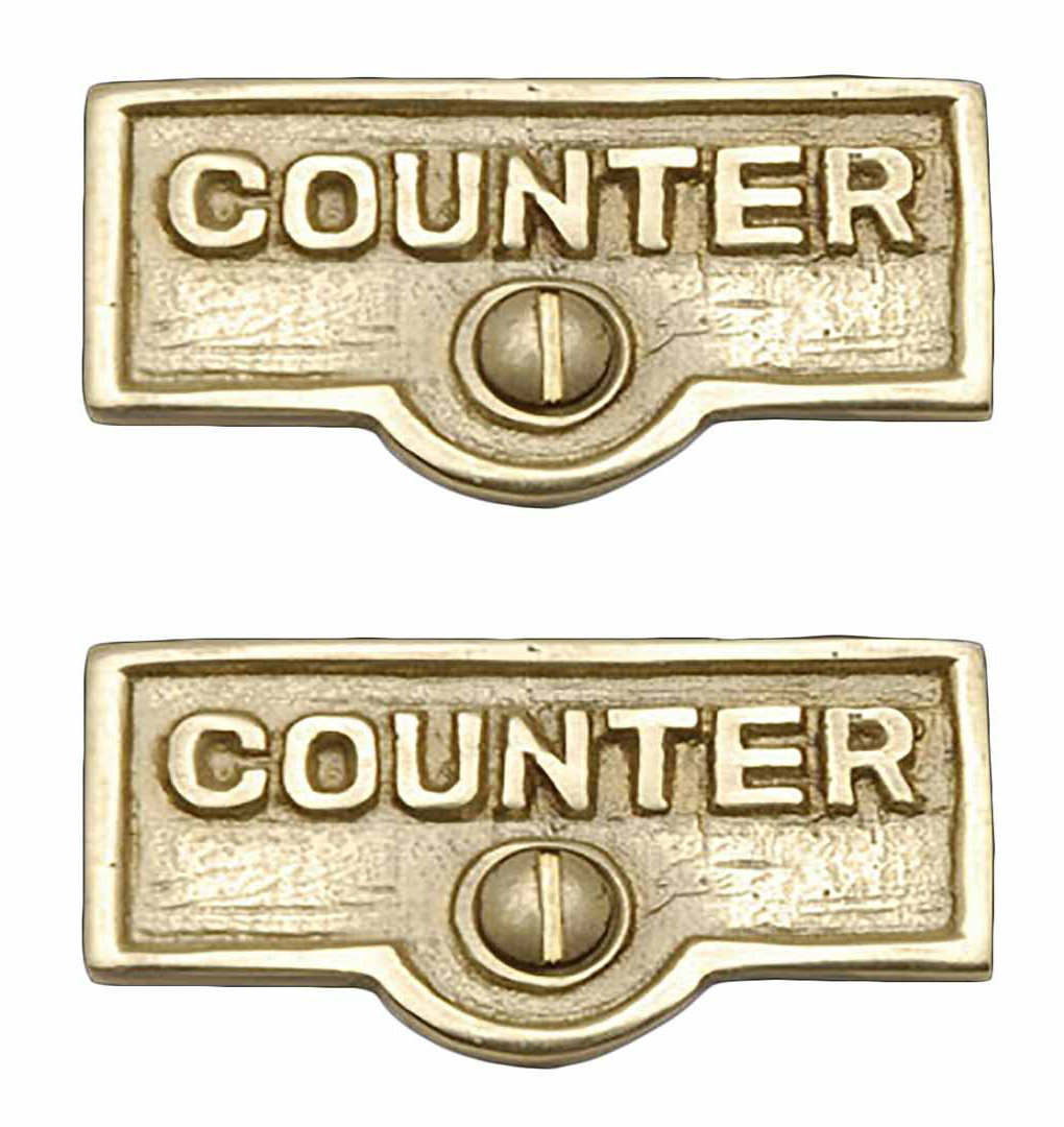 The Renovators Supply Inc. Counter Name Signs Labels Switch Plate Tag ...