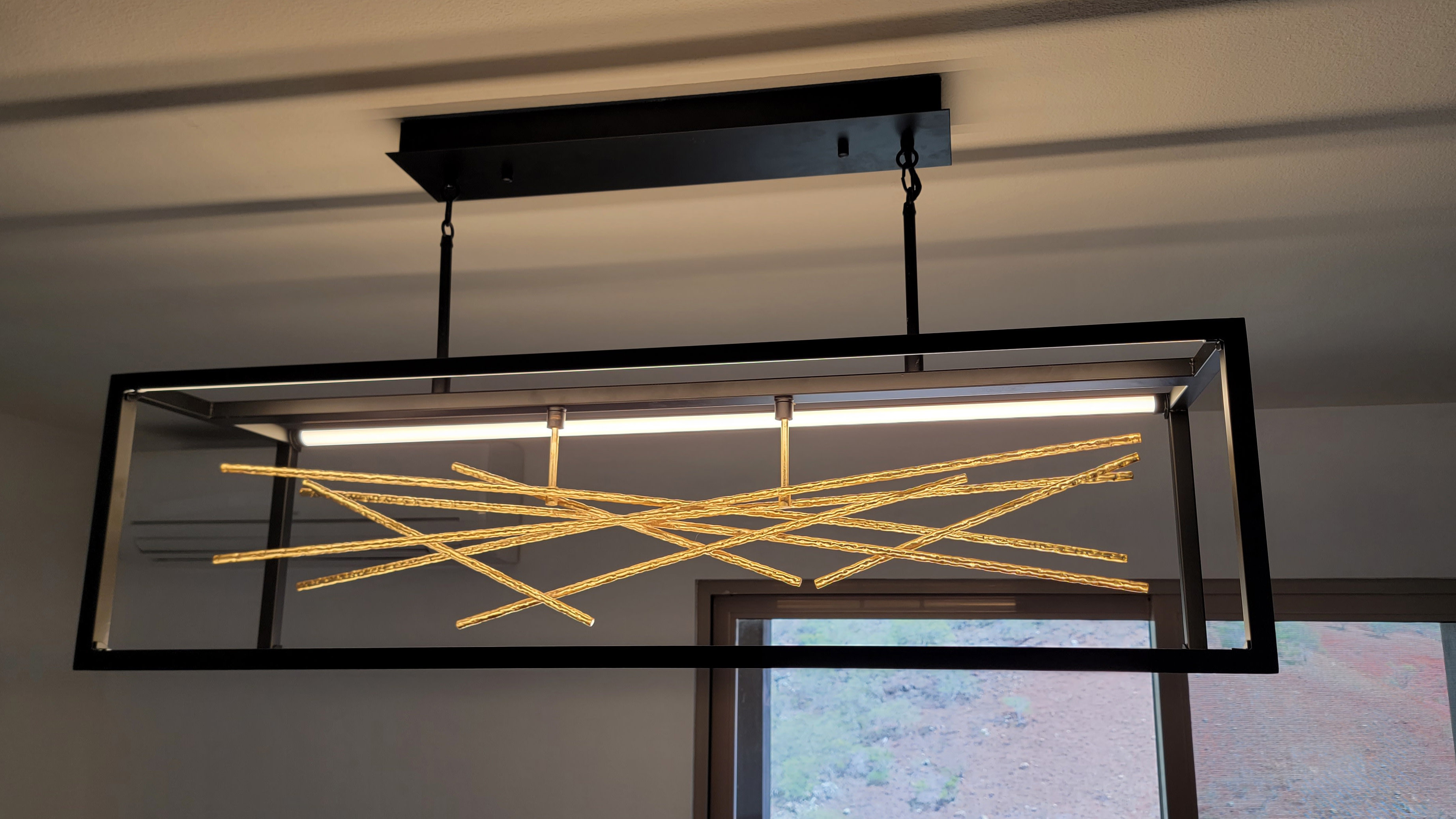 Fredrick Ramond Styx 1 - Light Unique / Statement Rectangle LED Pendant ...