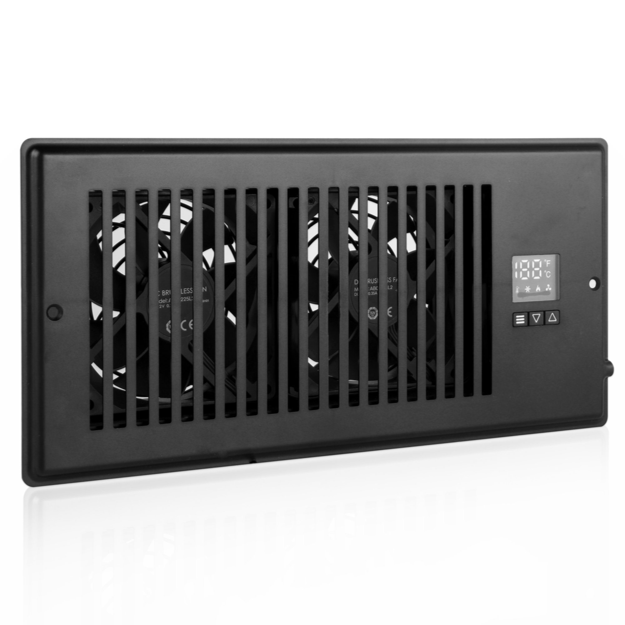 Myhomekeepers 10 Inch Register Booster Fan With Thermostat, High ...