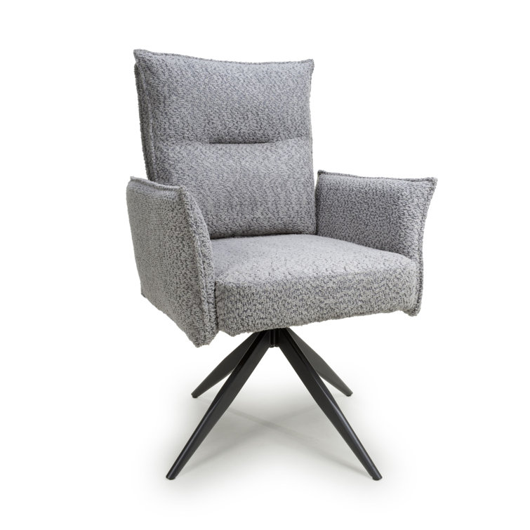 George Oliver Brunswick Textured Chenille Effect Swivel Chair | Wayfair ...
