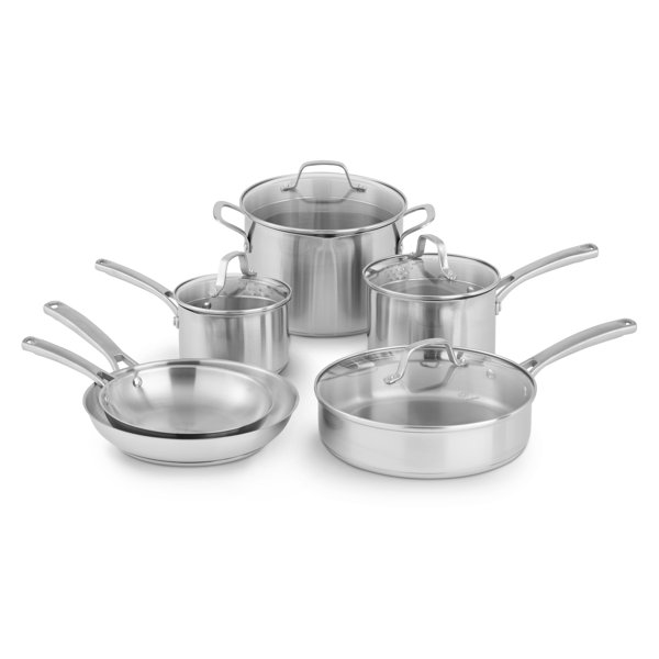 Calphalon Classic Stainless Steel 10 Piece Cookware Set & Reviews ...