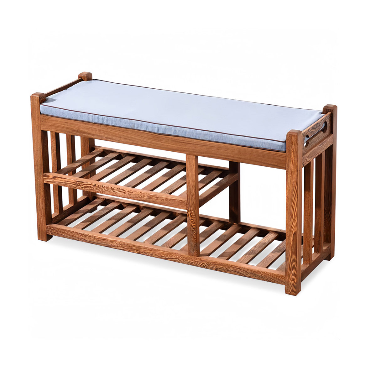 Red Barrel Studio® Home Entryway Shoe Changing Bench Solid Wood Long ...