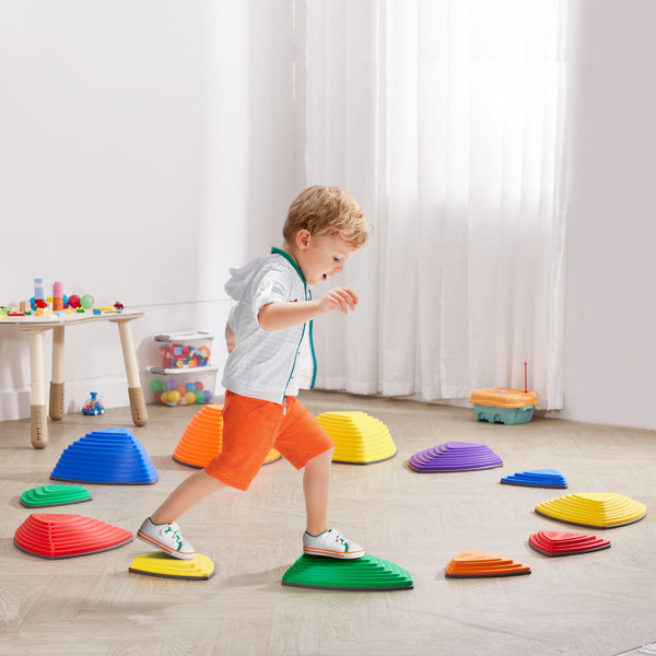 Arlmont & Co. Kids Balance Stepping Stones Sensory Obstacle Course 12 ...