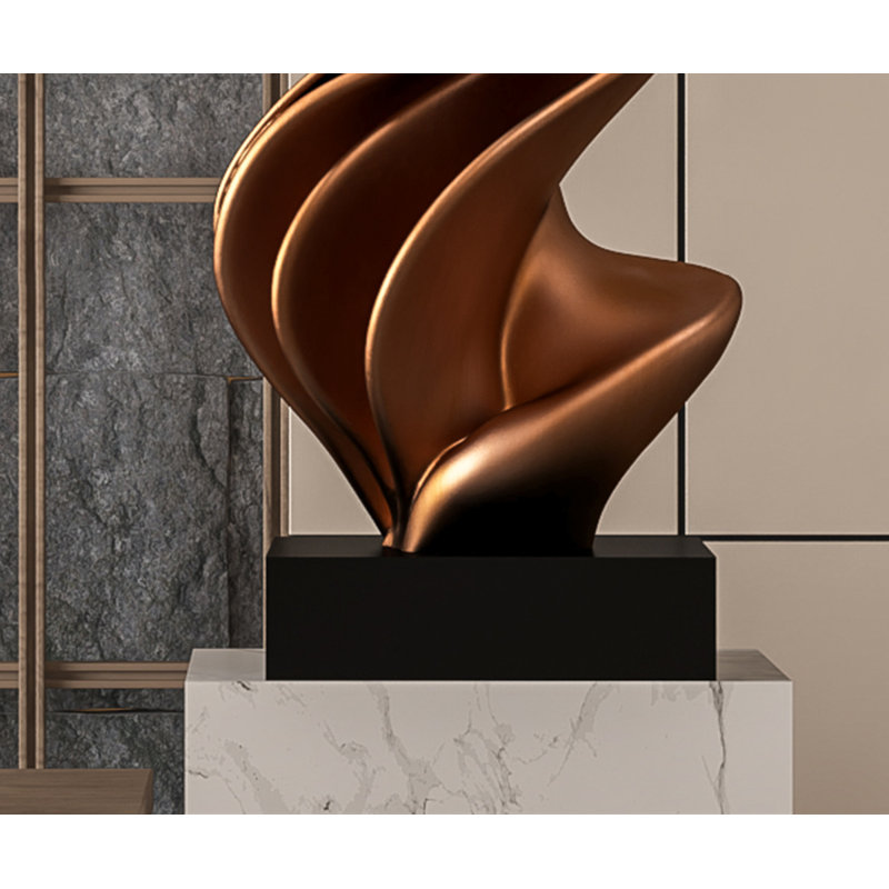 Stylish Home Interiors 64.96" Fiberglass Abstract sculpture on the ...