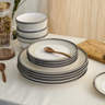 Earth & Clay Harlow 24-Piece Dinnerware Set Earthenware & Reviews | Wayfair