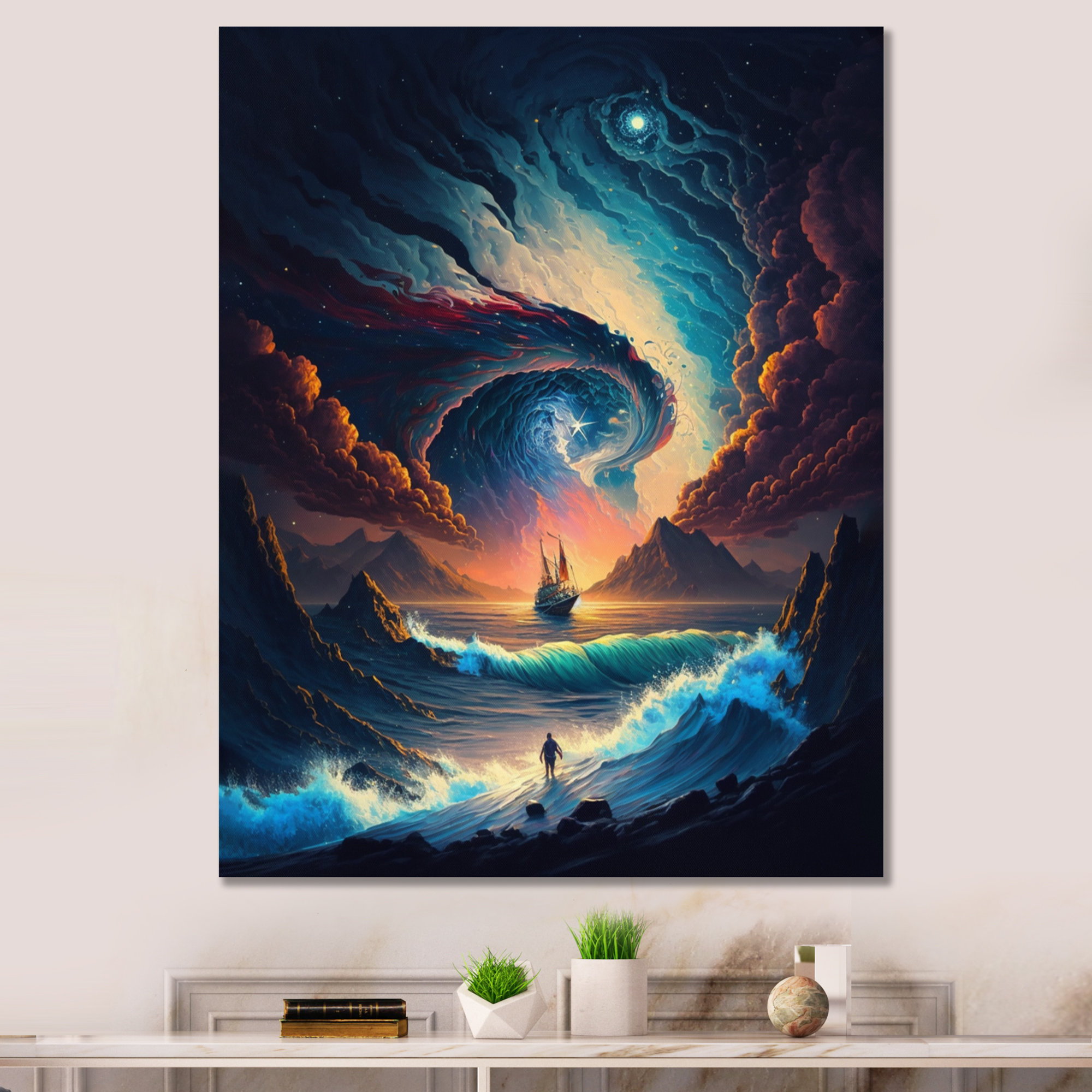 Breakwater Bay End of the World Fantasy I - Wrapped Canvas Print | Wayfair