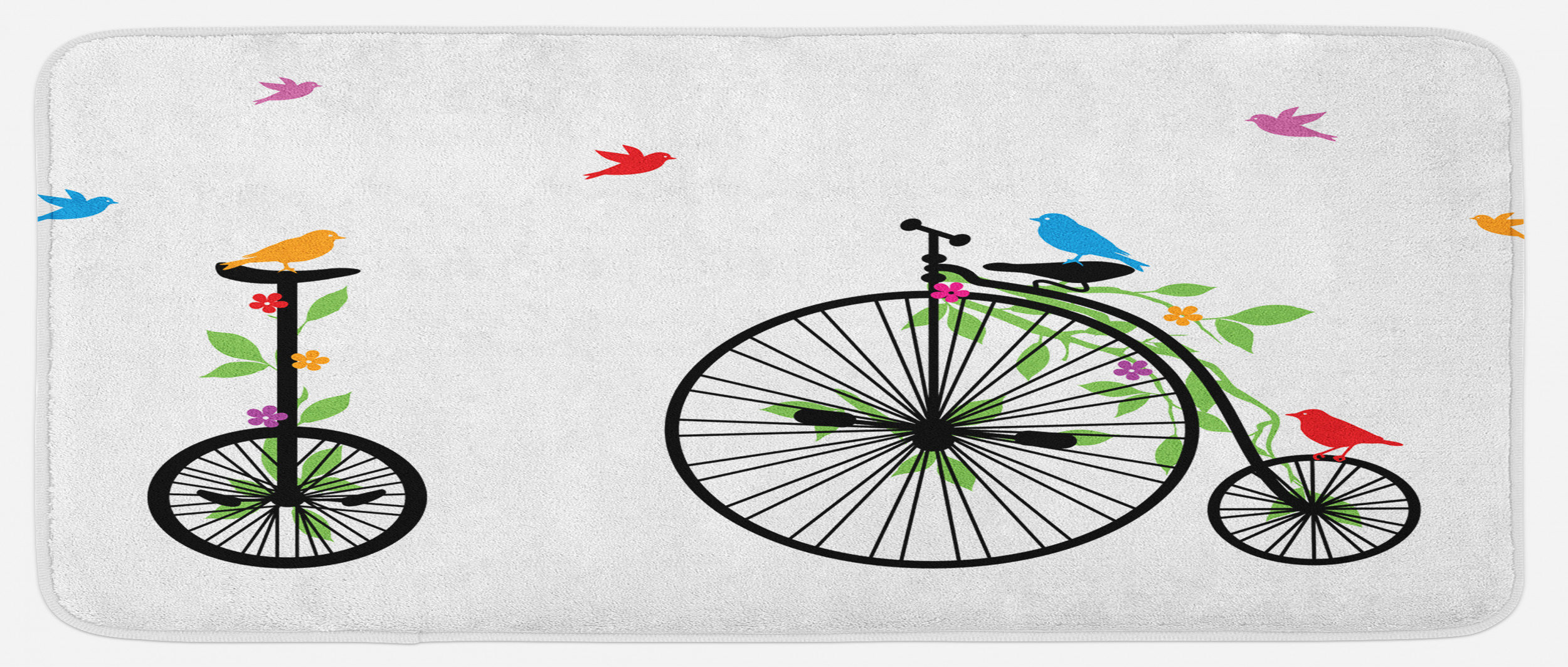 East Urban Home Bicycle Kitchen Mat | Wayfair