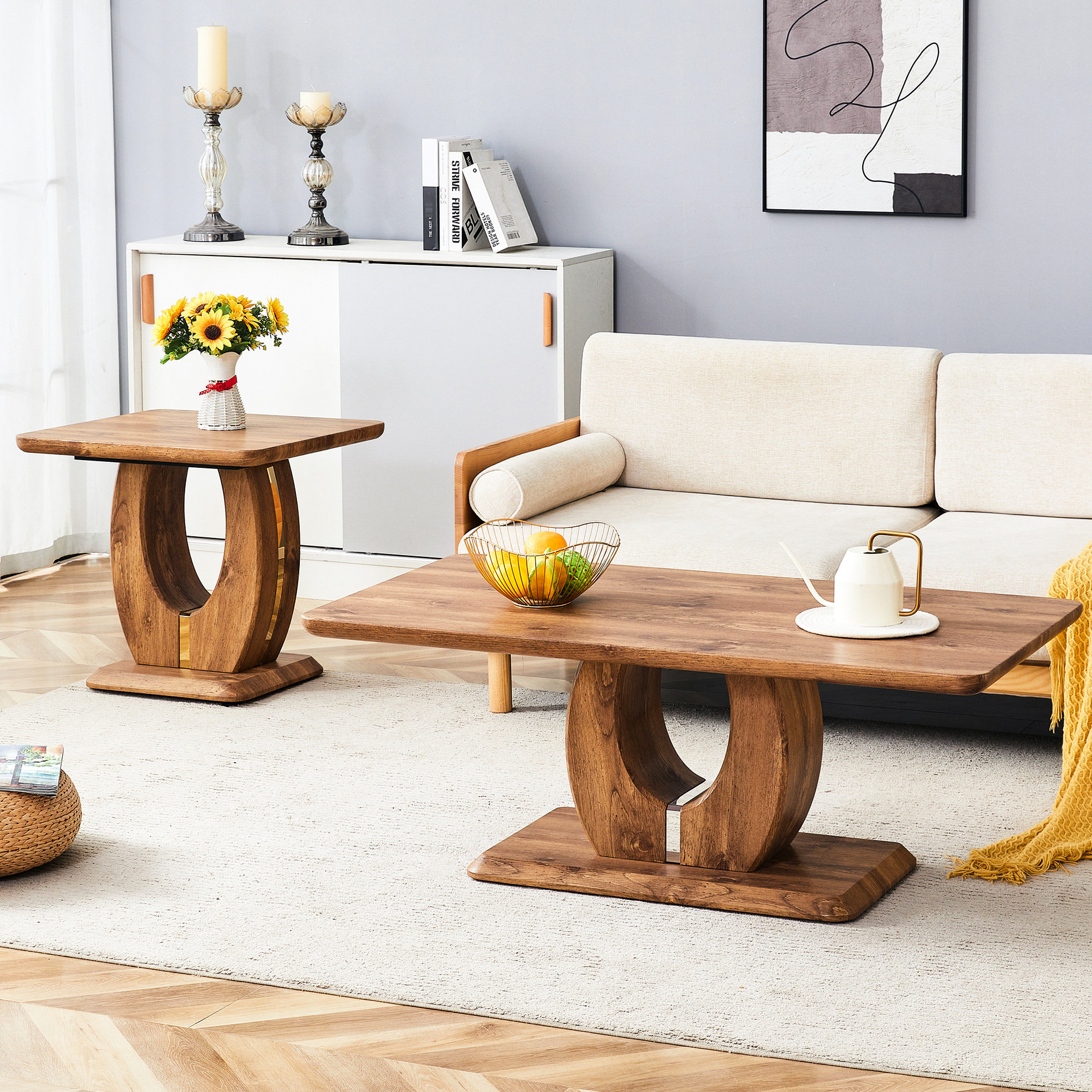 Latitude Run® Wood Coffee Tables - Square And Rectangular, Decoration ...