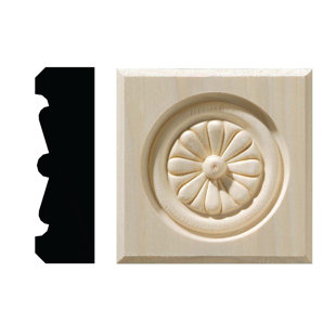 Rosette Applique Molding & Millwork You'll Love | Wayfair