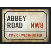 The Artwork Factory Baker Street London Street Sign Framed Textual Art ...