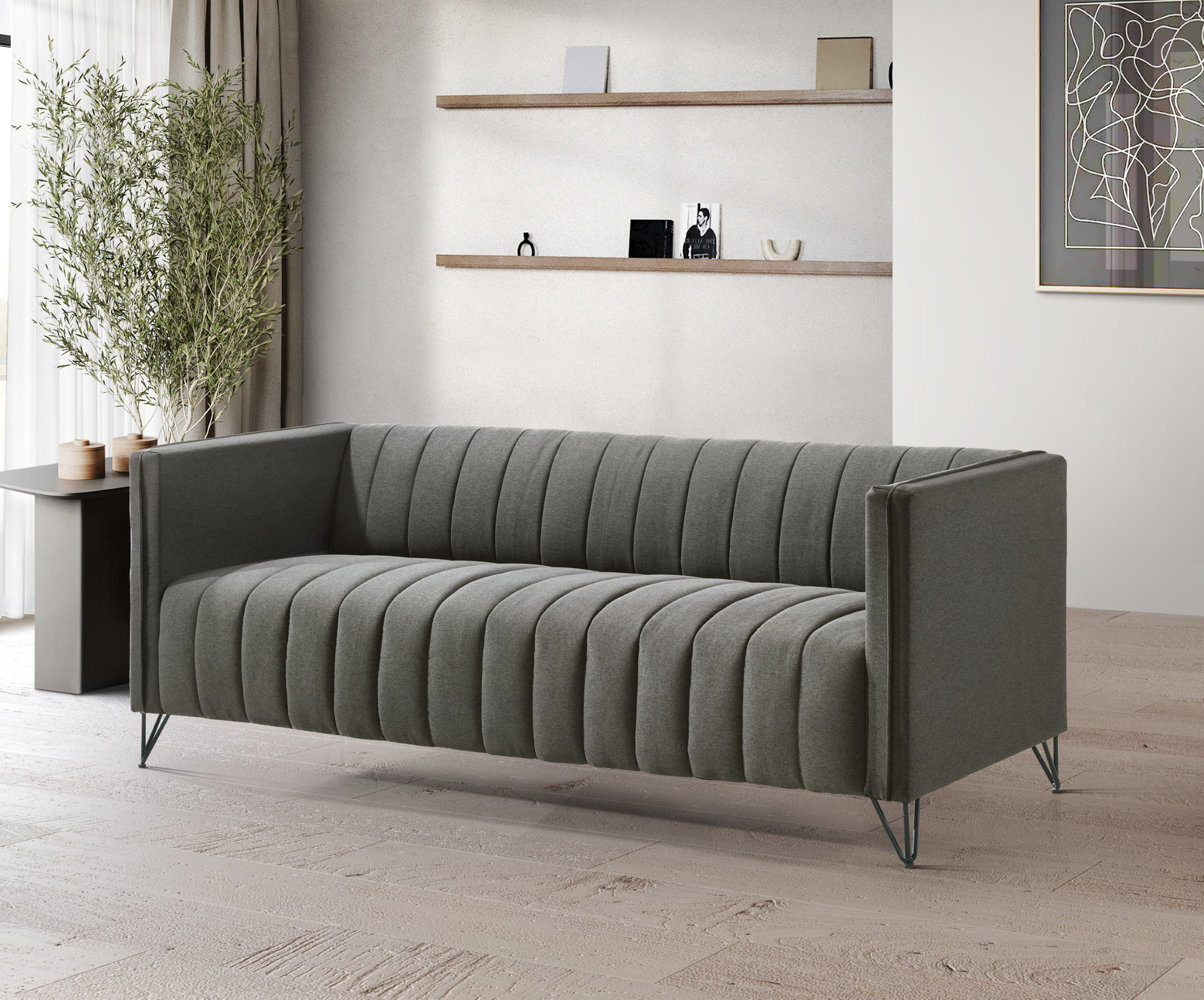Home Design Inc. Kurtis Square Arm Sofa & Reviews | Wayfair