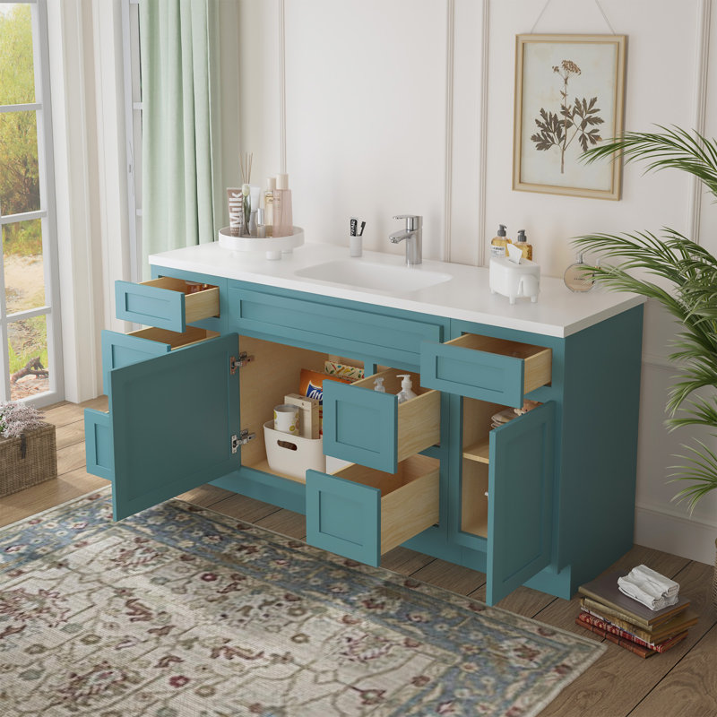 Home Beyond 66'' Single Bathroom Vanity Base Only | Wayfair