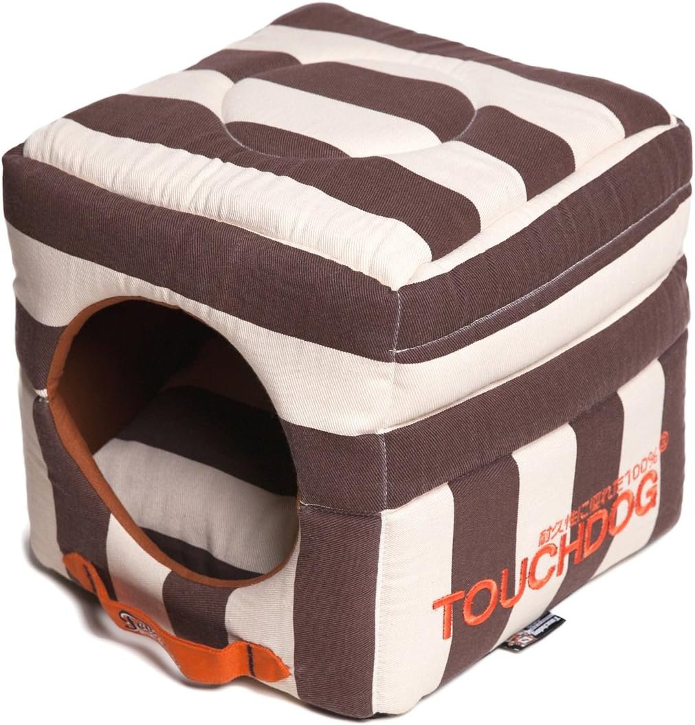 Pet Life Touchdog Polo-Striped Convertible and Reversible Squared 2-in ...