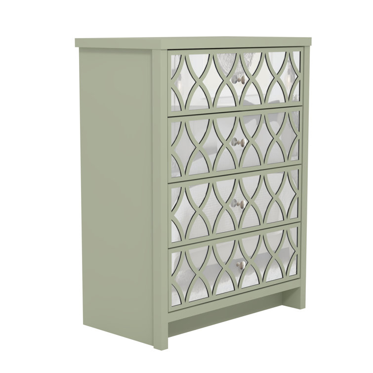 Iris Full Lucite Design 4 Drawer Chest of Drawers | Wayfair.co.uk