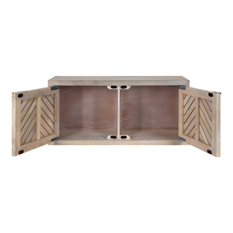 Gracie Oaks Valatie Mango Wood Accent Shelf & Reviews | Wayfair
