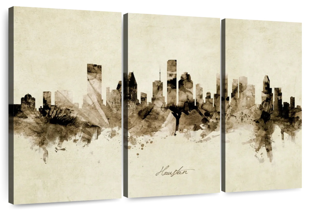 Ebern Designs Houston Texas Skyline V | Wayfair