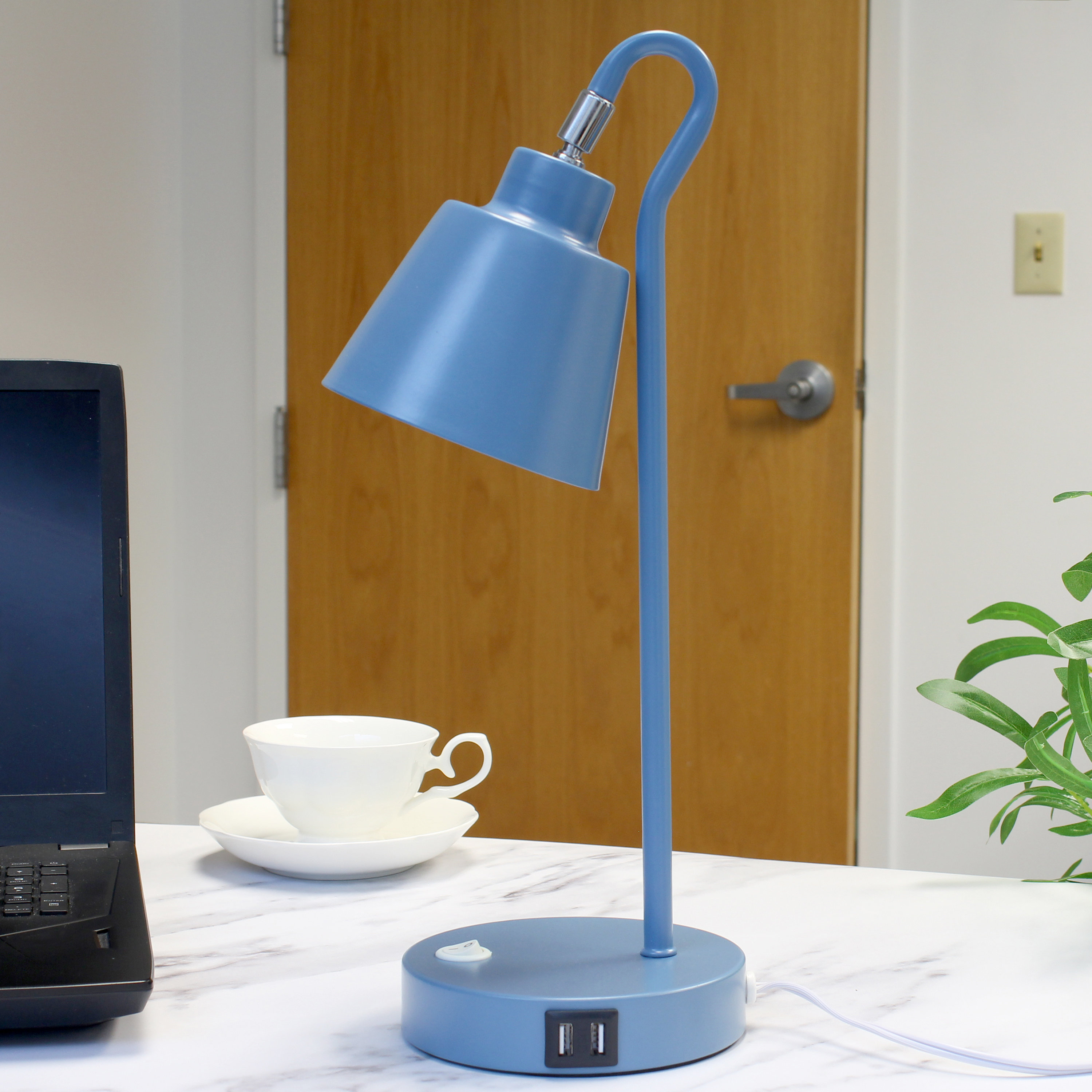 Ebern Designs Simple Designs 16 Inch Coyne Metal Looped Desk Task Lamp ...