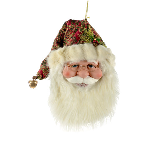 JJ's Holiday Gifts Ltd. Hanging Life Santa Head Figurine | Wayfair