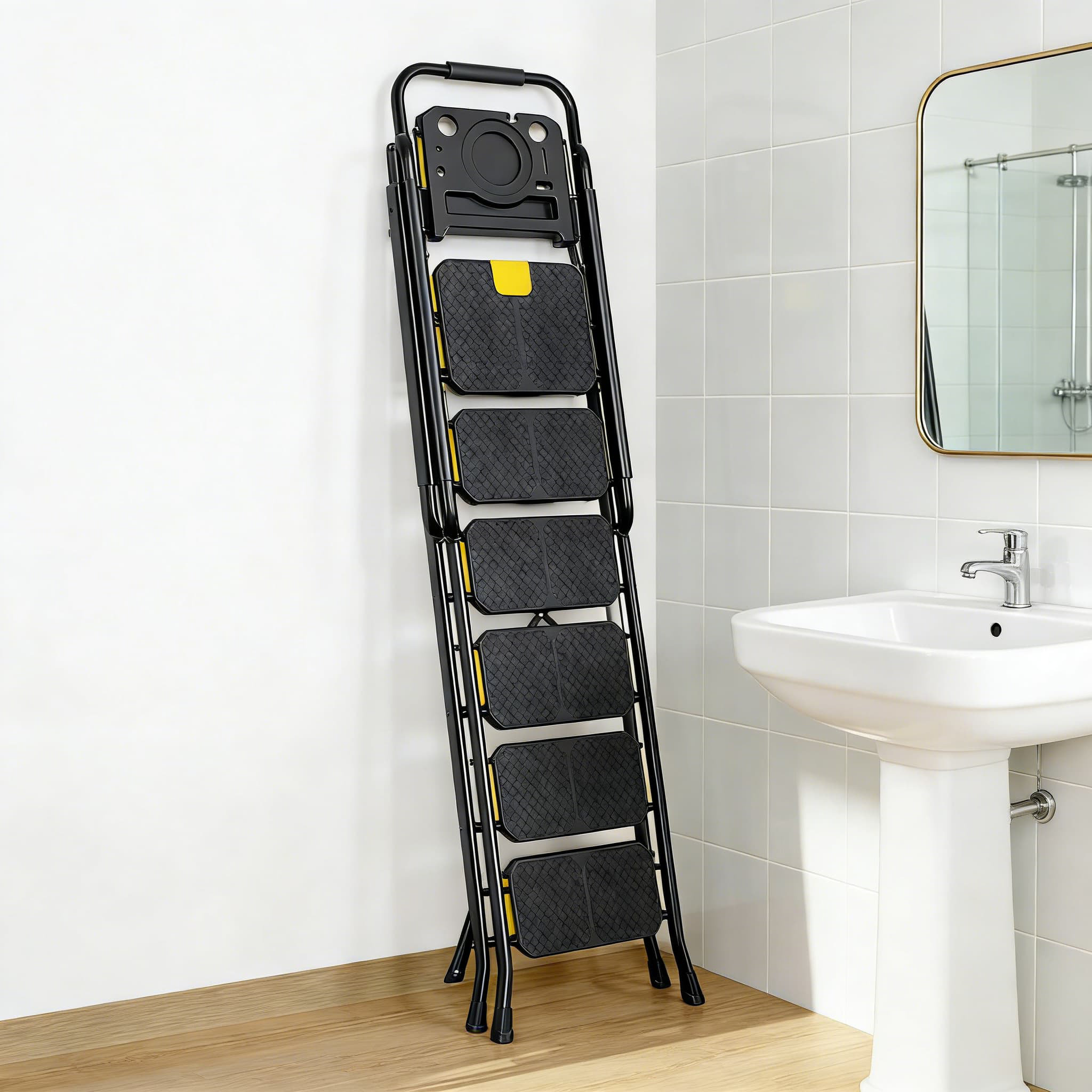 WFX Utility™ 6 Step Ladder With Tool Tray And Handrails, 800 LB ...