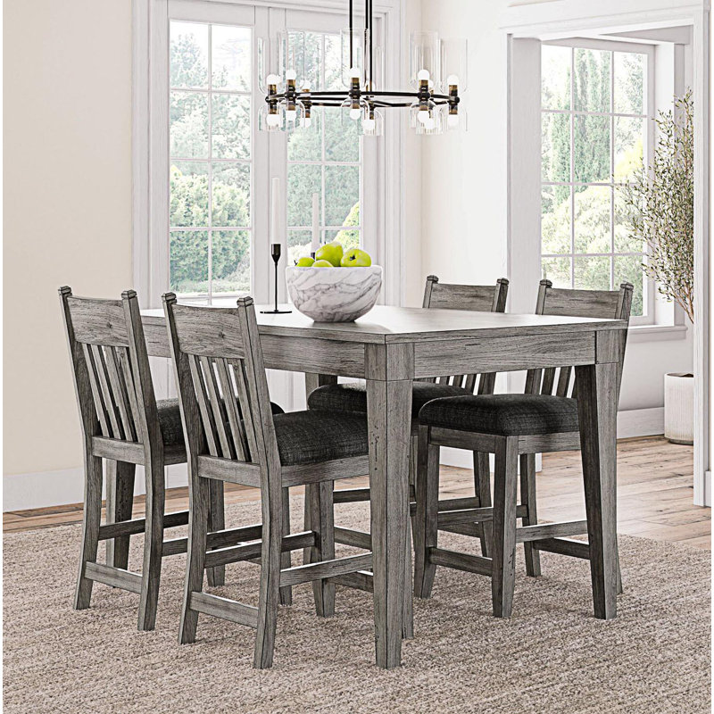Winston Porter Rustic Counter Height Dining Table | Wayfair