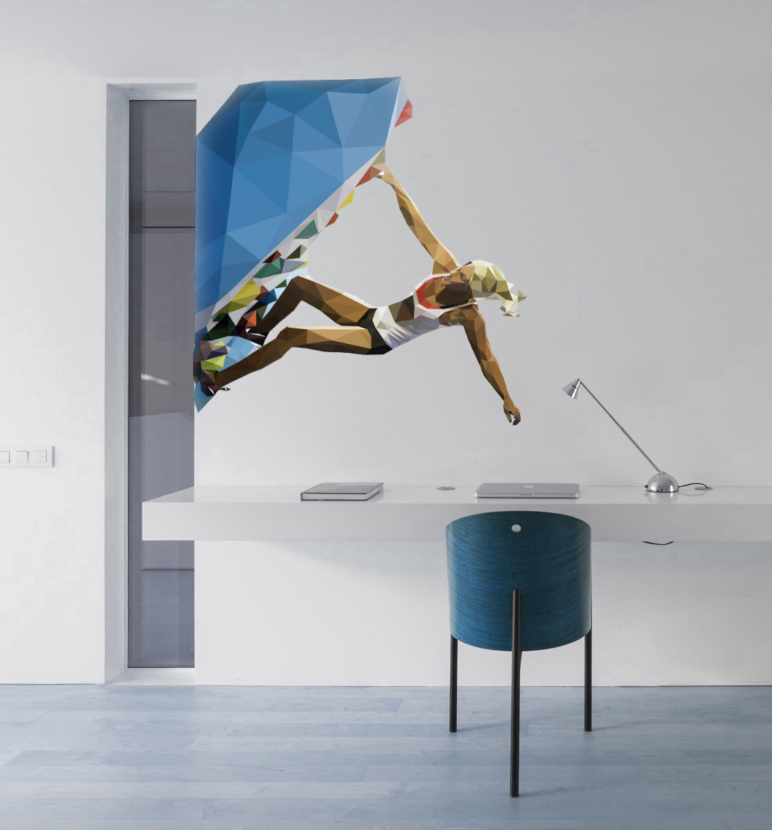 George Oliver Polygonal Rock Climber Wall Decal - Wayfair Canada