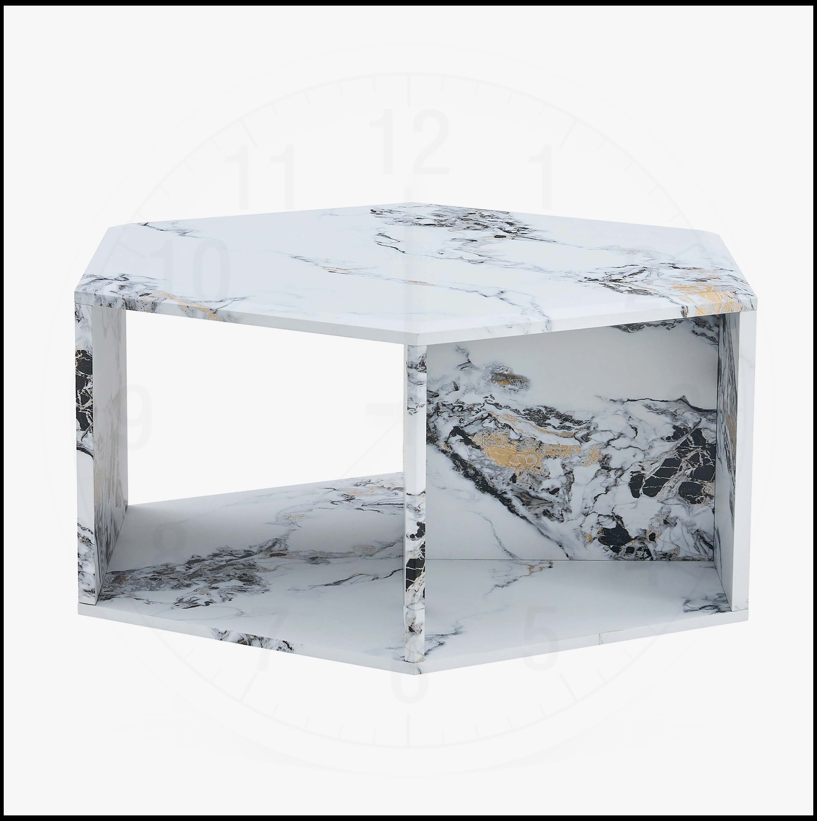 Wrought Studio™ Hexagonal MDF coffee table | Wayfair