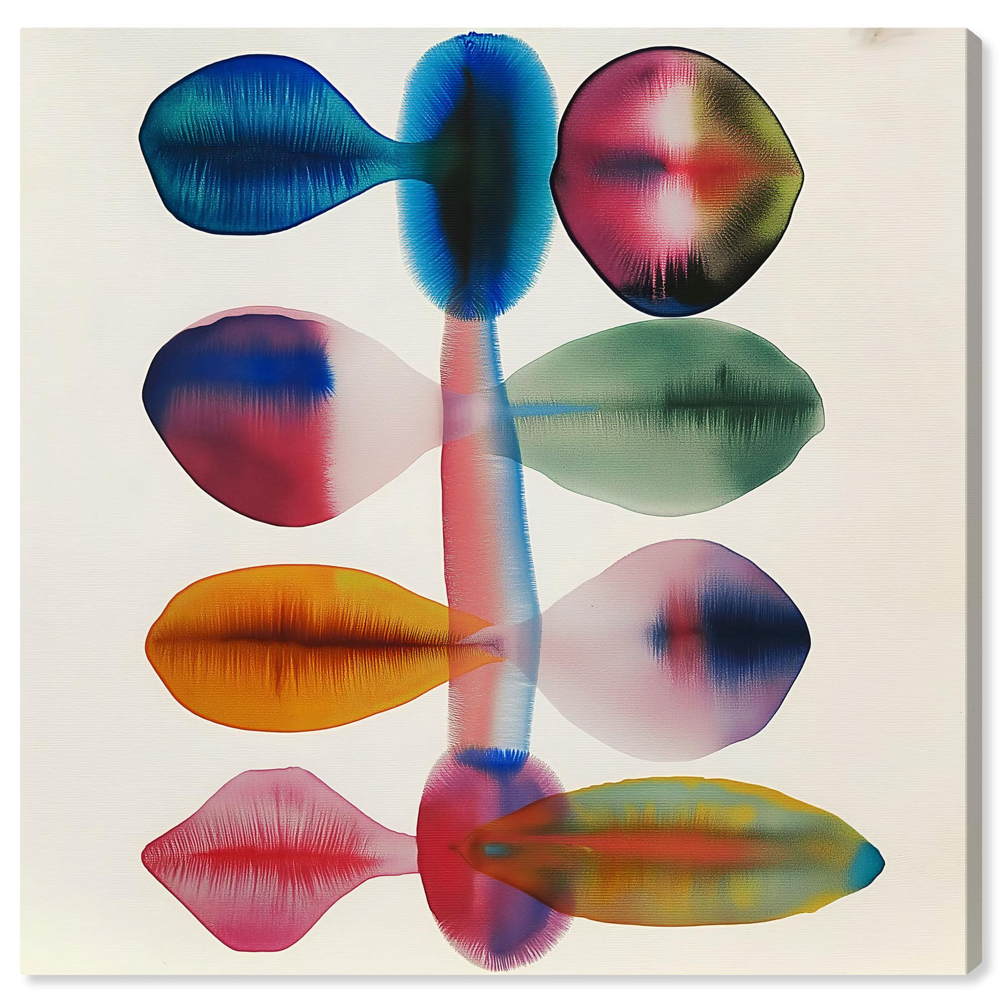 Art Remedy Chromatic Column Canvas Watercolor Abstracts by Art Remedy ...