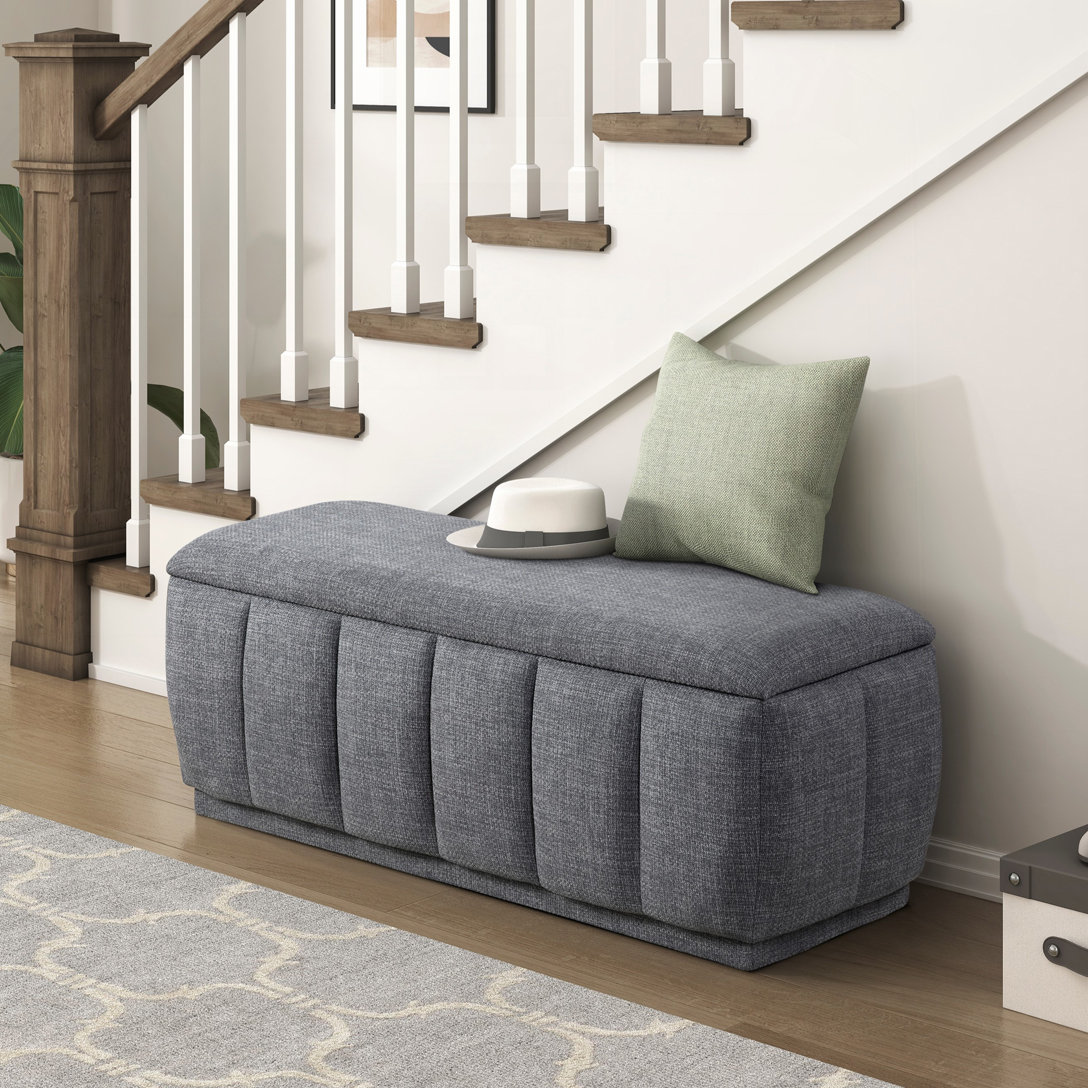 Latitude Run® Upholstered Bench with Internal Storage - Wayfair Canada