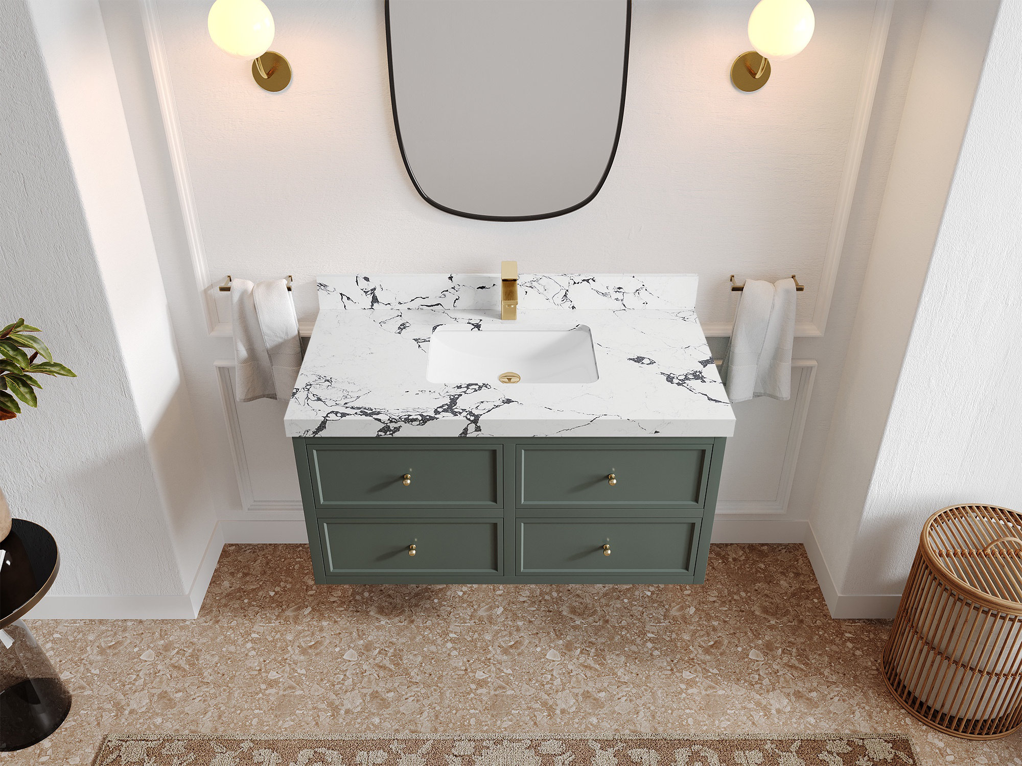 Willow Collections Roswell Floating 42'' Single Bathroom Vanity with ...