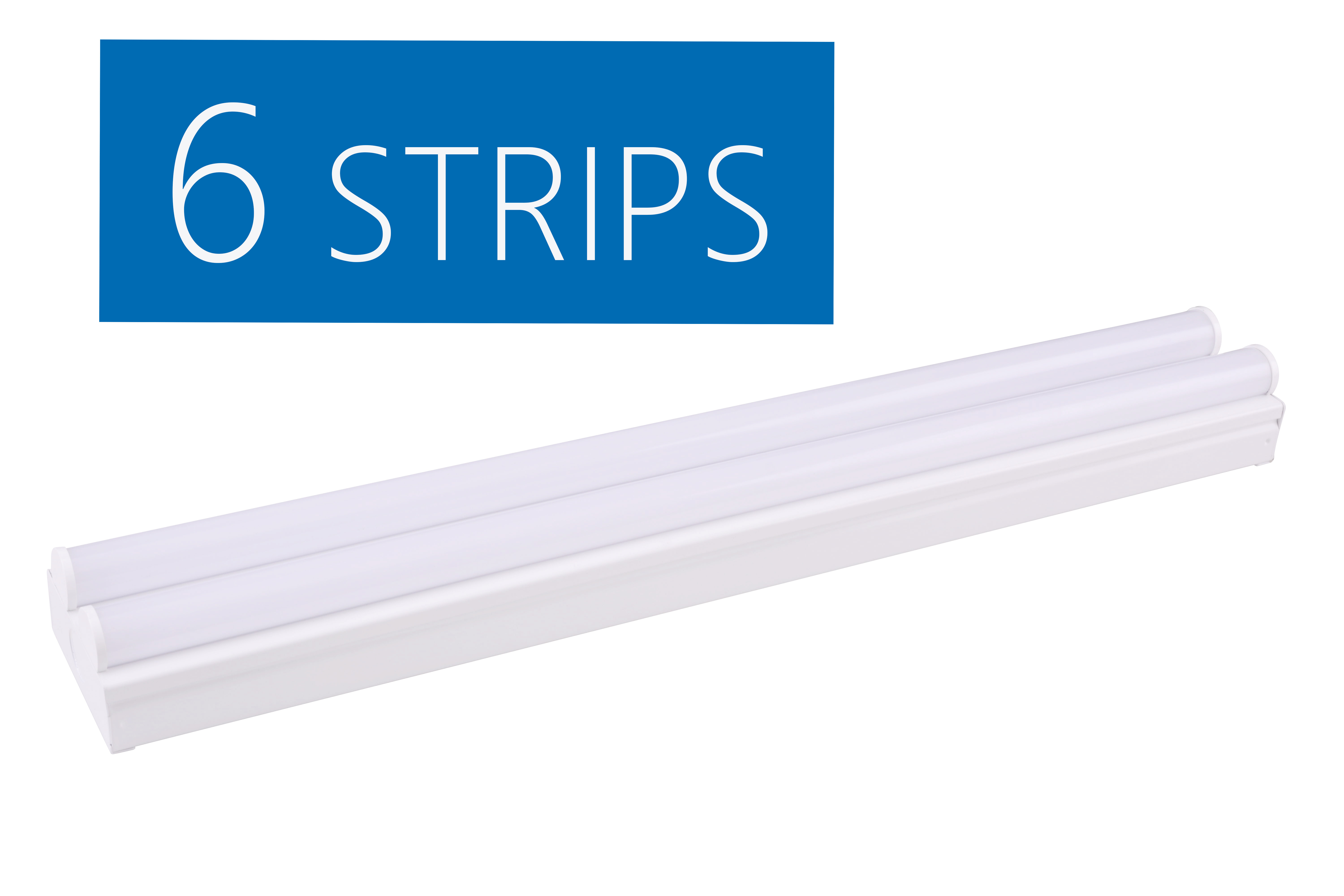 Energetic Lighting 4FT Twin Tube LED Shop Light Dimmable Linear Fixture ...