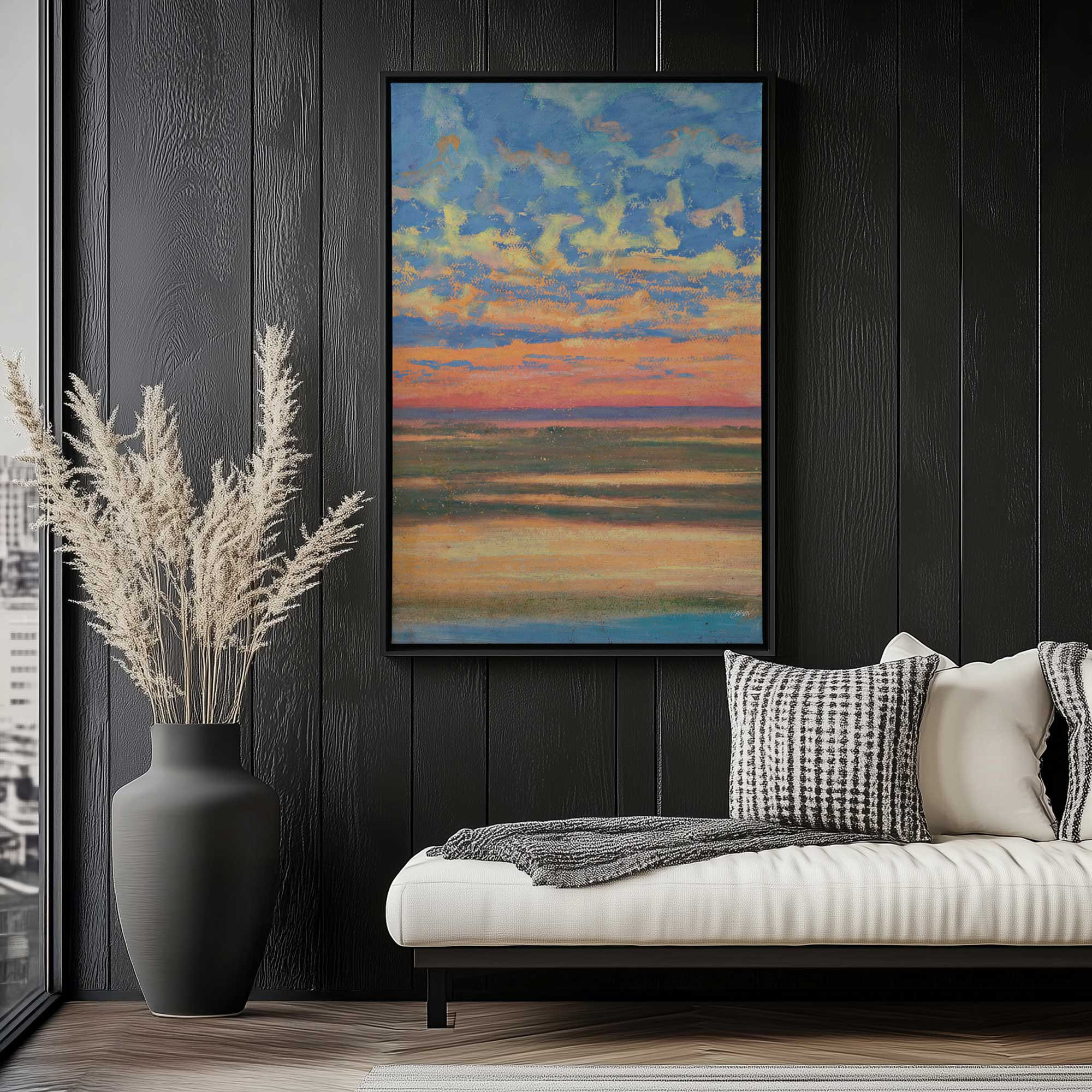 Dakota Fields Brilliant Sunset by Carson Overstreet Art Print | Wayfair
