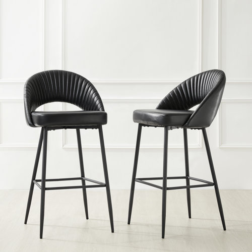 Corrigan Studio® Ejvind Modern Quilted Upholstered Bar Stool & Reviews ...