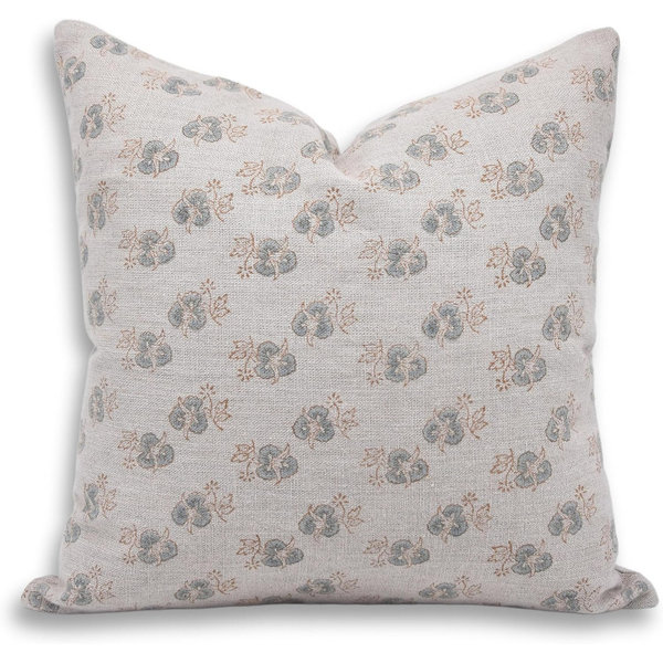 Wildon Home® Benjamyn Floral Linen Indoor/Outdoor Pillow Cover | Wayfair