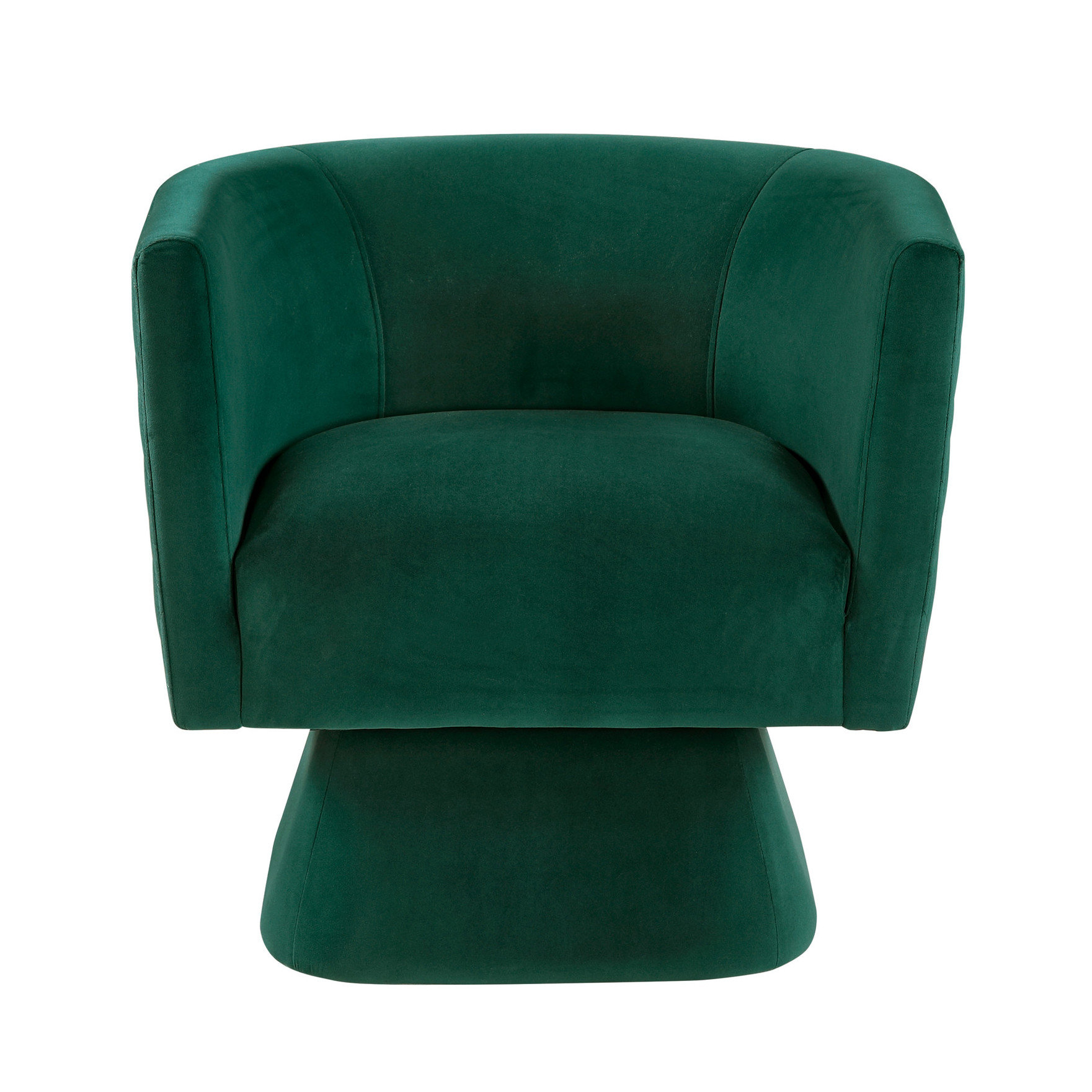 Hokku Designs 360-degree Rotating Taupe Velvet Chair, Solid Wood And ...