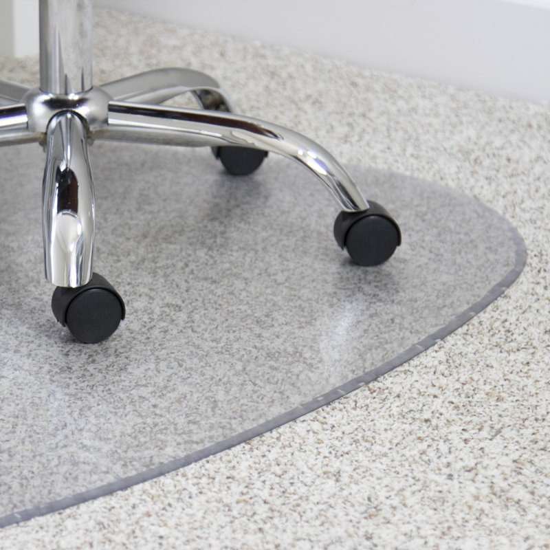 ES Robbins EverLife Triangle Chair Mat with Straight Cut Edge for Soft ...