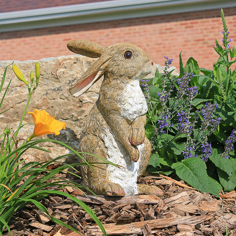 Design Toscano Hopper, the Bunny, Standing Garden Rabbit Statue ...