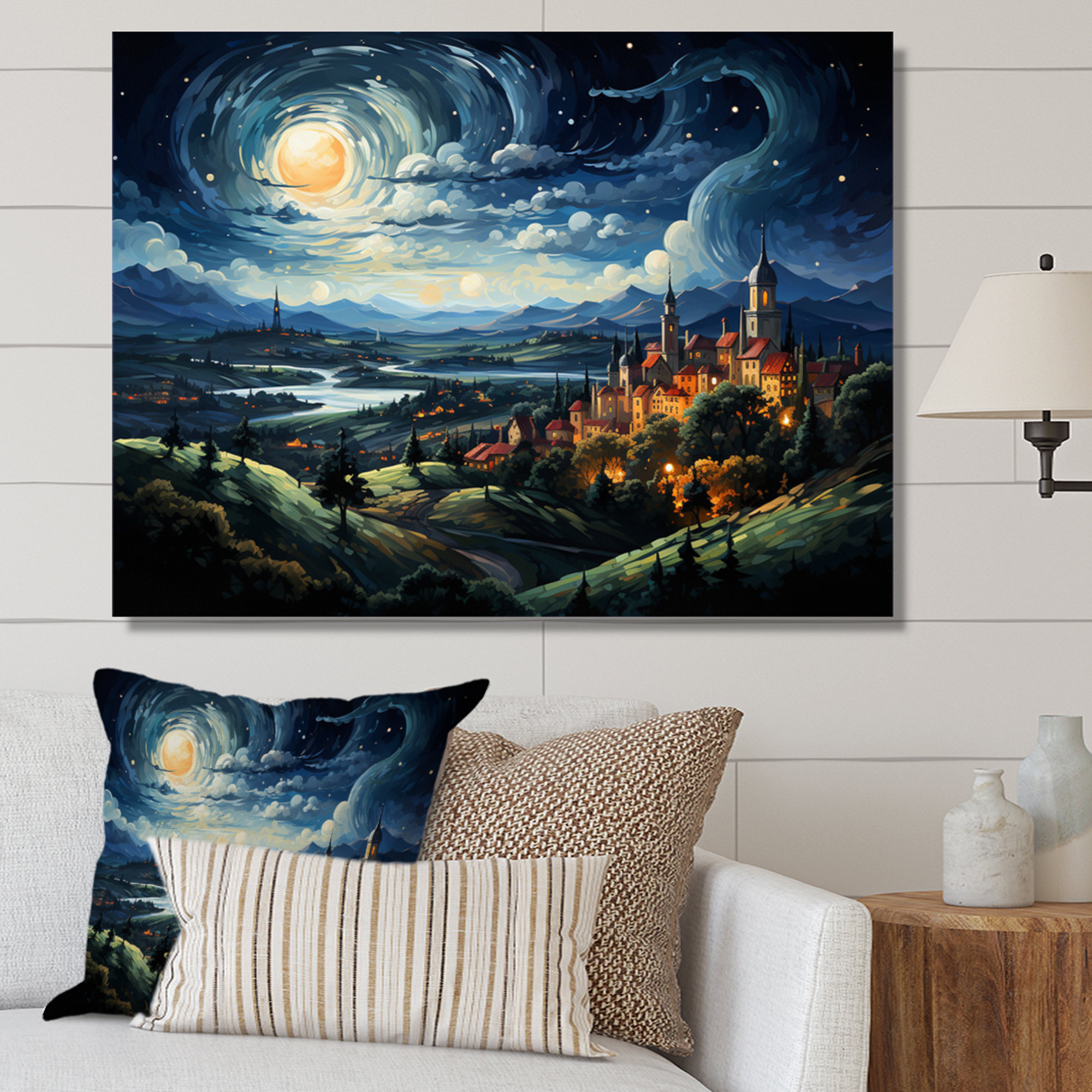 Loon Peak® Masterpiece The Starry Day By Vincent I On Canvas Print ...