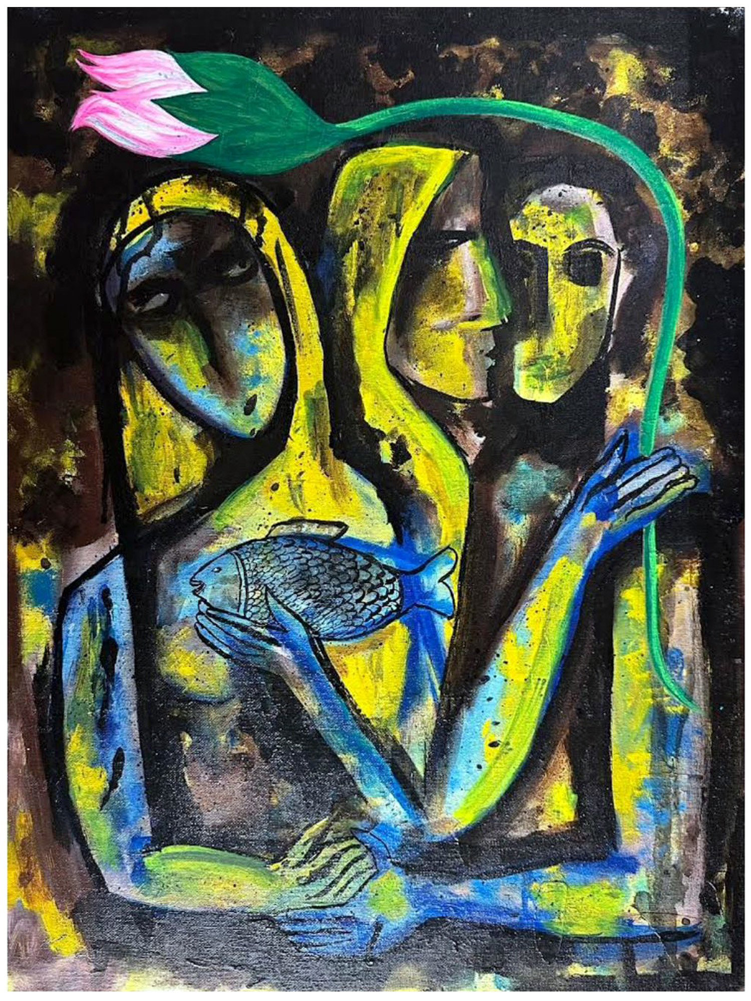 Exotic India Abstract Of Internal Love | Acrylic Nails Mix Media | By ...