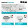 KRAUS Turino™ Reversible 33-inch L Fireclay Farmhouse Flat Apron Front ...