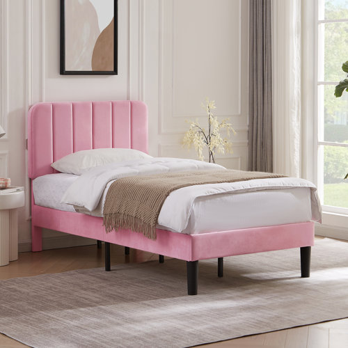 Wayfair | Pink Bed Frames You'll Love in 2023