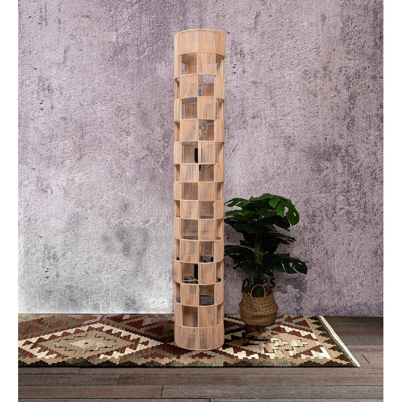 Bay Isle Home™ Sucher 47 in. Brass Finish Boho 2-Light Dimmable ...