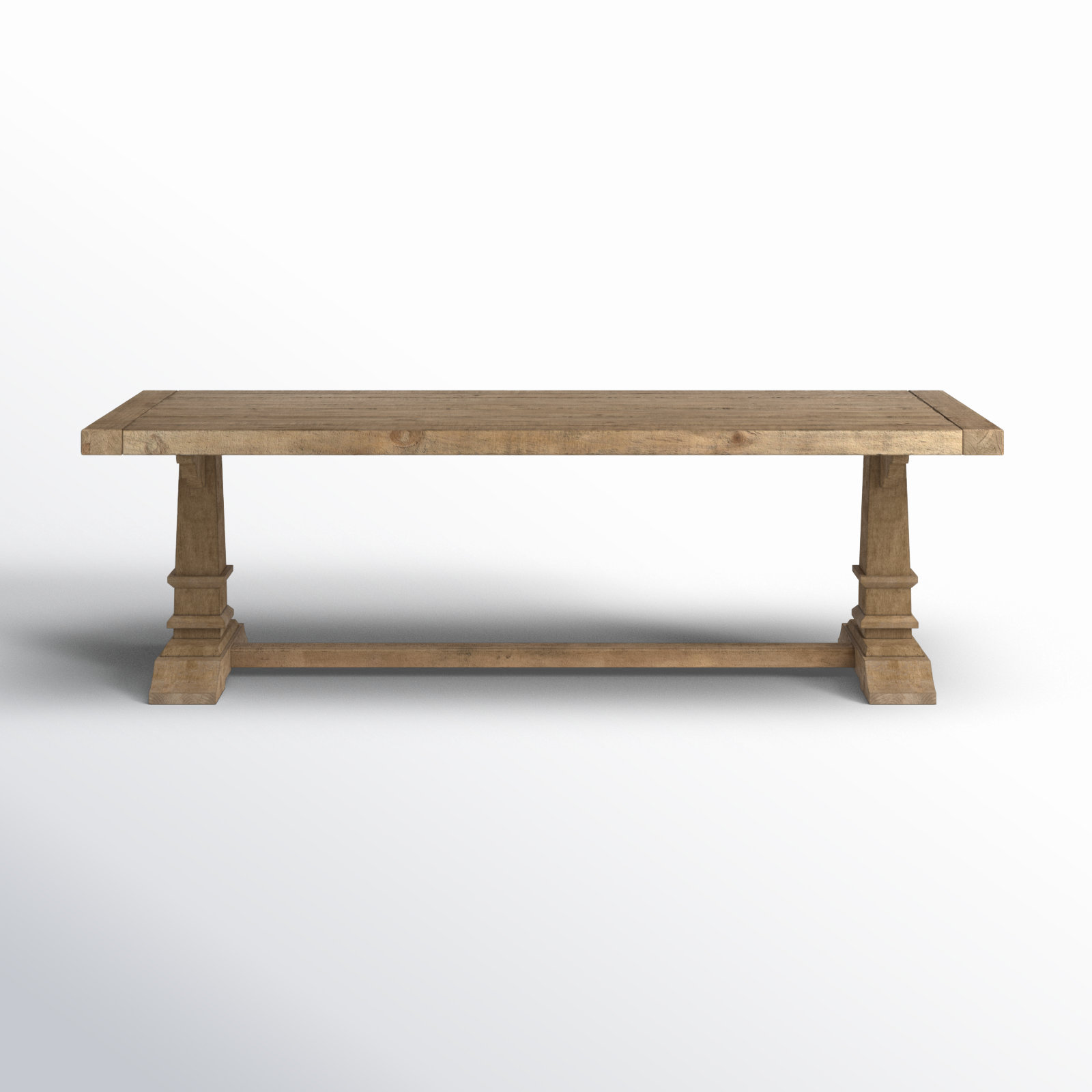 Birch Lane™ Vienna Pine Solid Wood Trestle Dining Table & Reviews | Wayfair