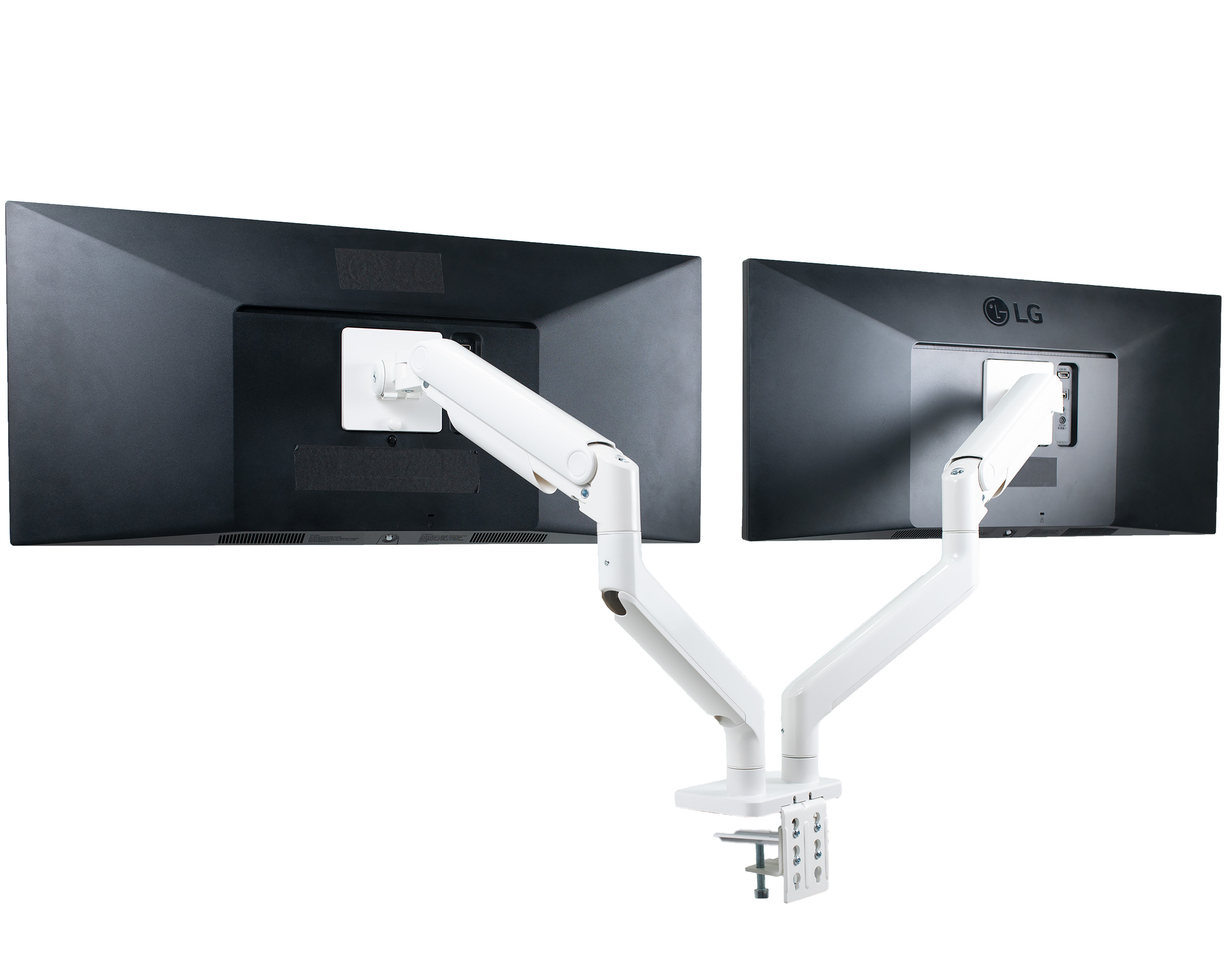 Vivo Tensions Spring Dual Ultra Wide Monitor Mount, Max 40" Computer ...