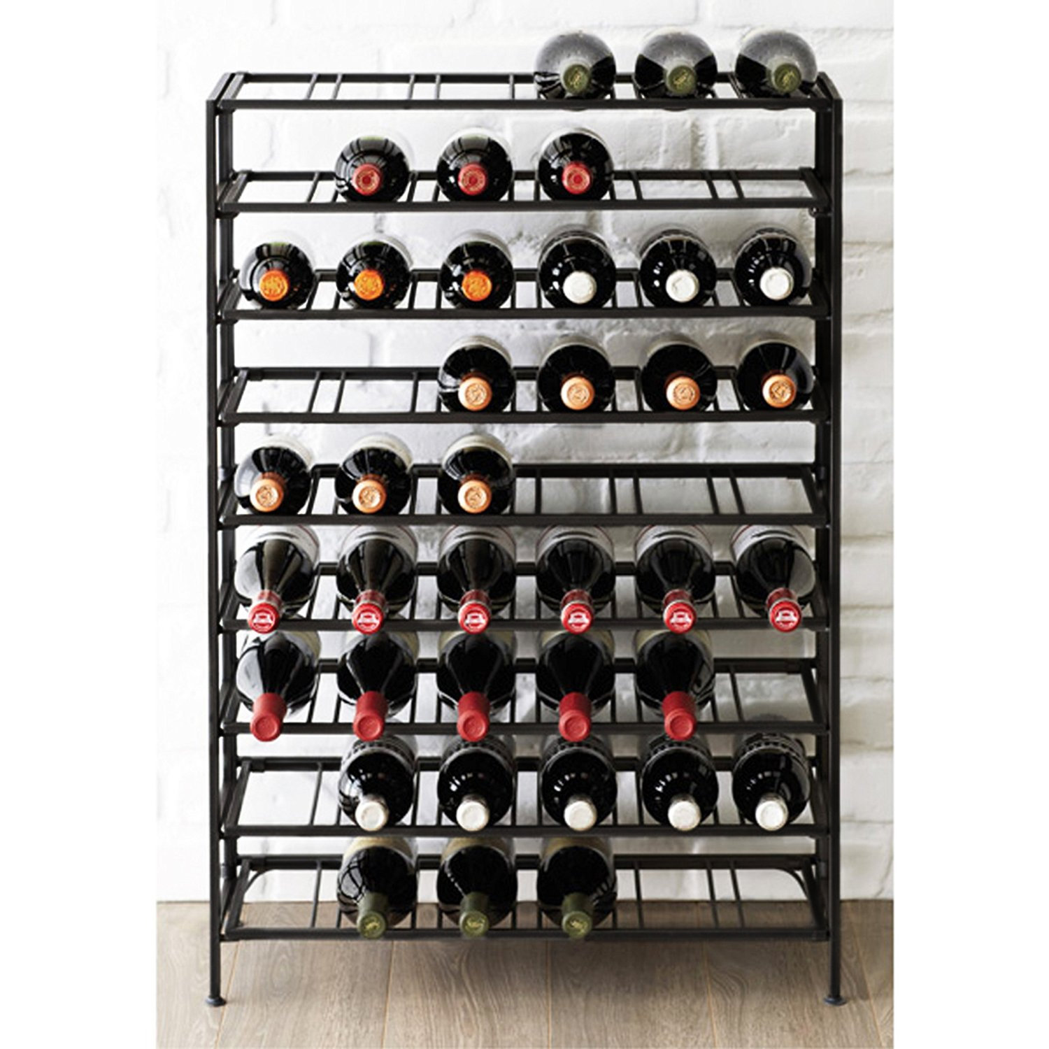 Rebrilliant 54 Bottle Floor Wine Bottle Rack & Reviews | Wayfair