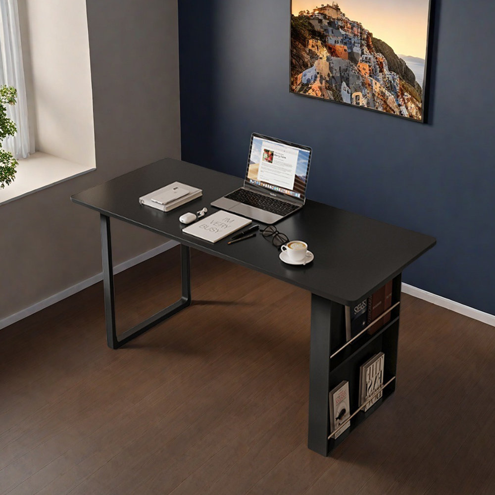 Latitude Run® Exquisite black writing desk/computer desk | Wayfair