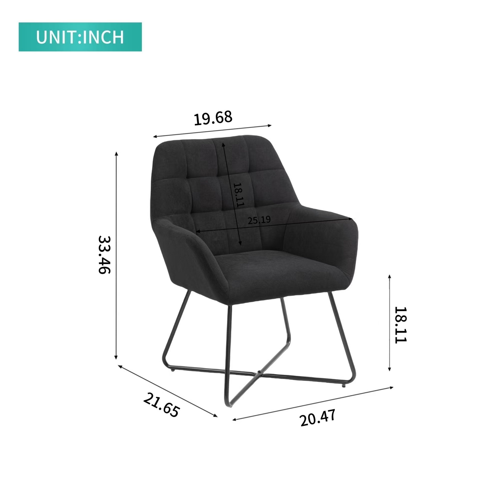 Mercer41 Modern Velvet Desk Chair Swirl Office Chair With Adjustable ...