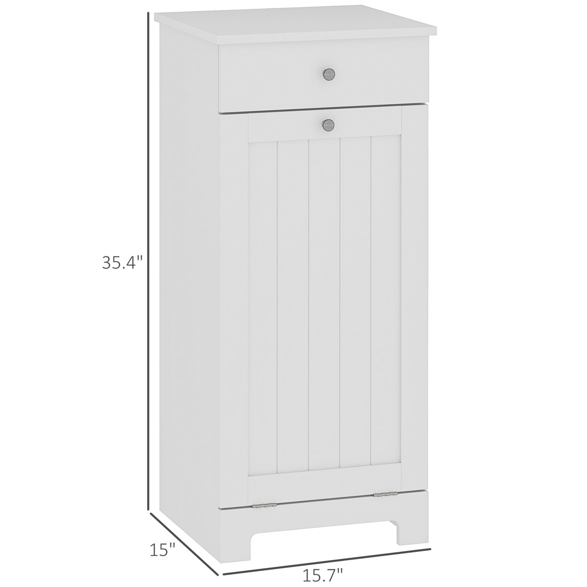 Ebern Designs Laundry Hamper Cabinet With Removable Basket, Tilt Out ...