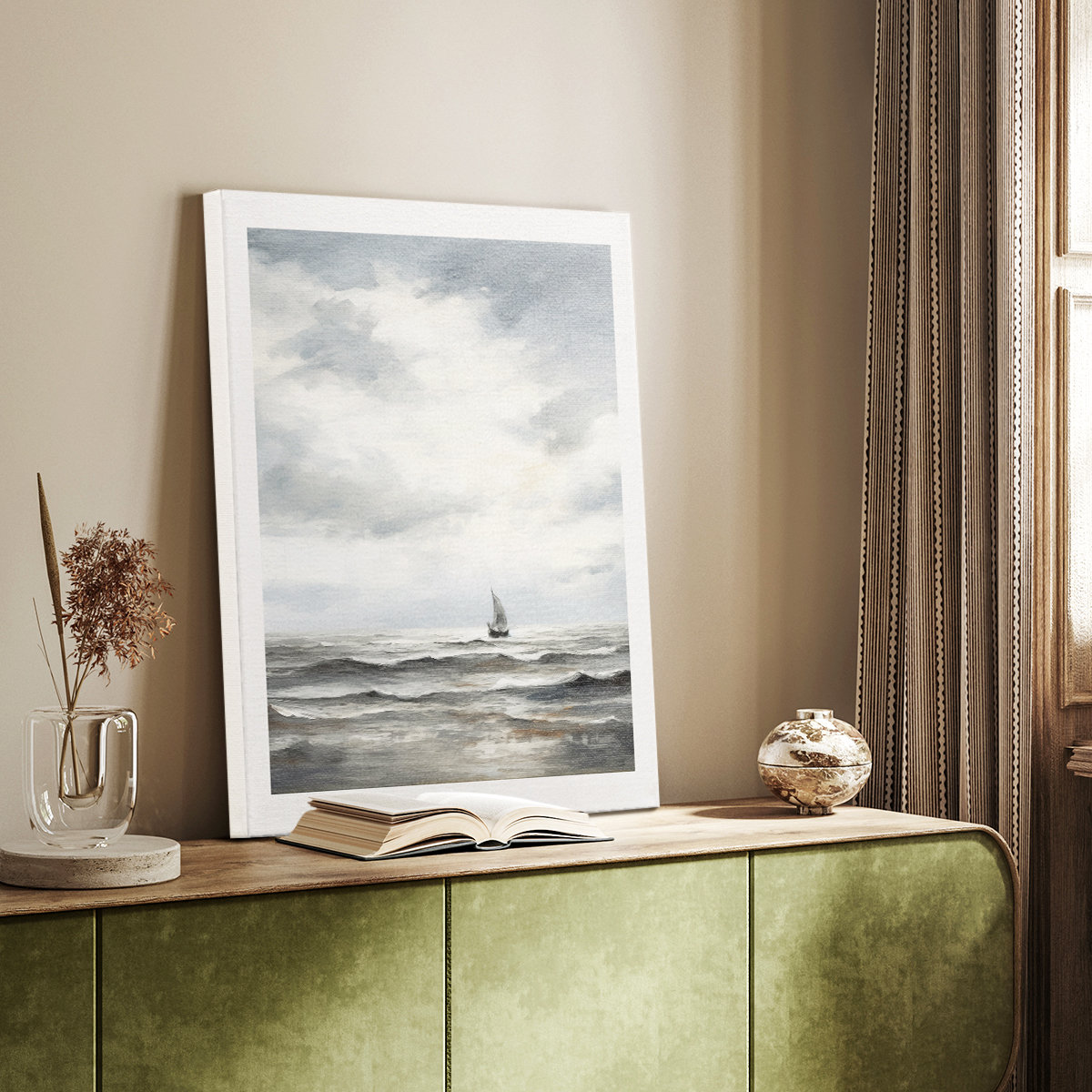 Highland Dunes Vintage Nautical Print XX Framed On Canvas Set | Wayfair