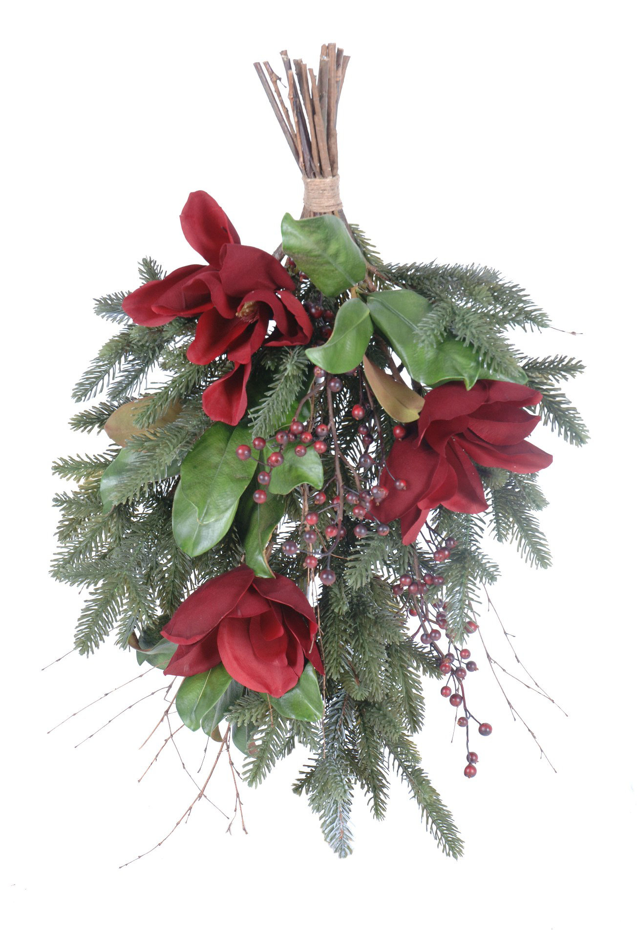 The Holiday Aisle® 31" Magnolia Swag | Wayfair
