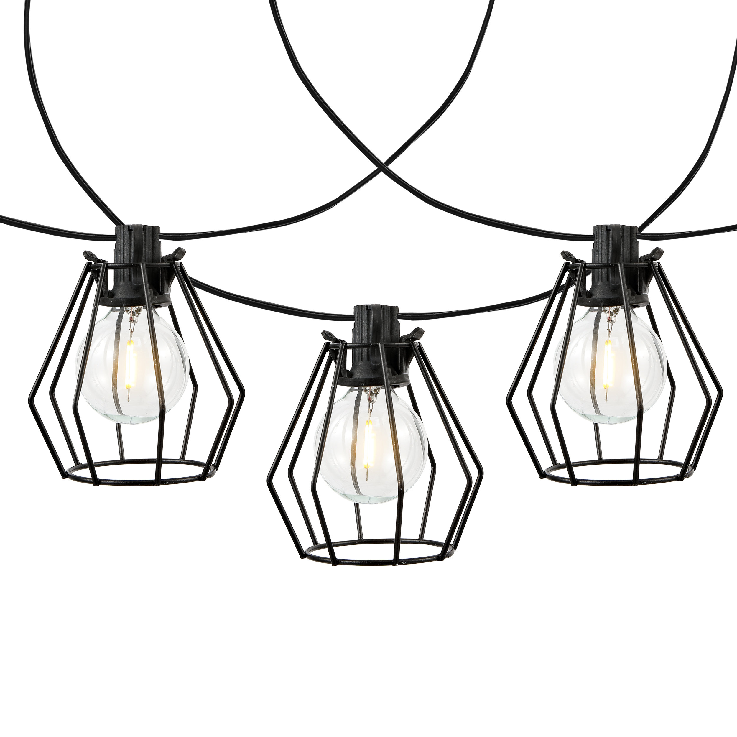 Joss & Main Baltimore 120'' Diamond Caged String Lights & Reviews | Wayfair